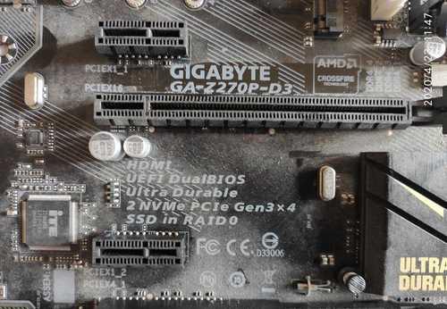 Материнская плата Gigabyte GA-Z270P-D3 LGA 1151