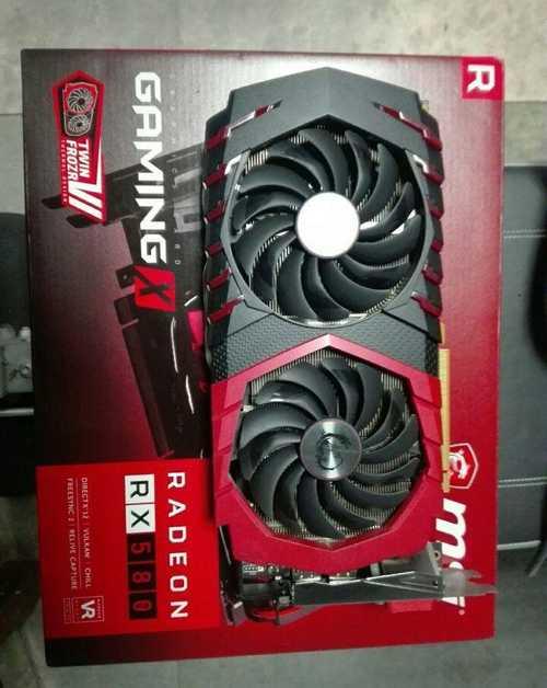 Видеокарта rx580 8gb. MSI gaming X