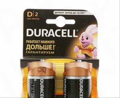 Батарейки Duracell D2 4 шт. новые