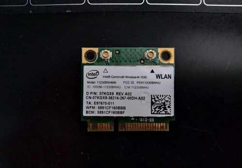 Сетевая WiFi карта Intel Centrino Wireless-N 1030