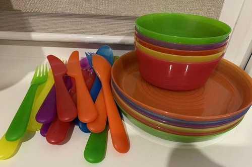 Набор детской посуды IKEA икея калас