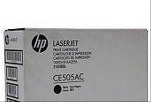 HP CE505AC Тонер-картридж черный (дефект коробки)