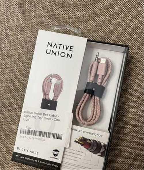 Кабель Native Union Lightning to 3.5mm новый