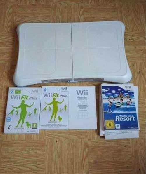 Wii Balance Board + 2 диска