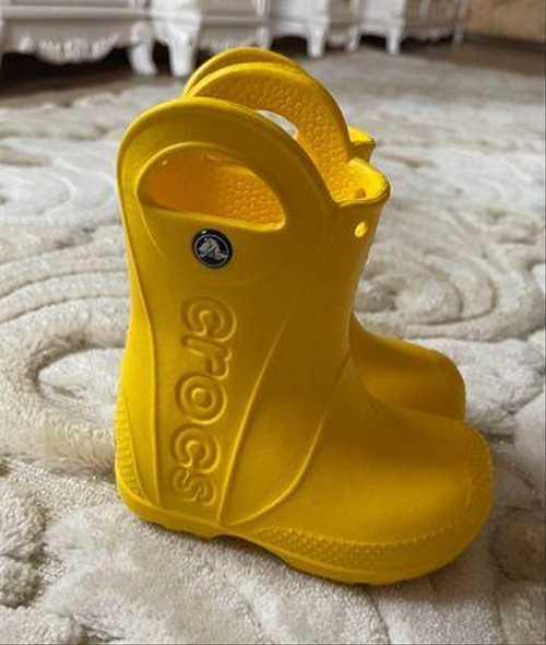 Детские резиновые сапоги crocs