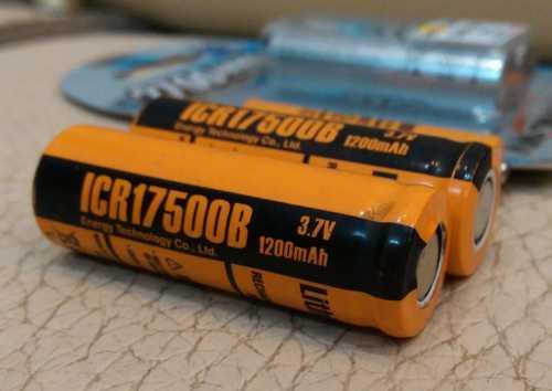 Аккумулятор li-ion ICR17500 ET 1200mAh 3.7V