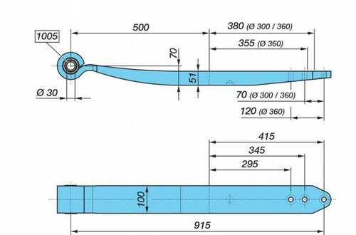 Рессора бпв о.н. 0508213180