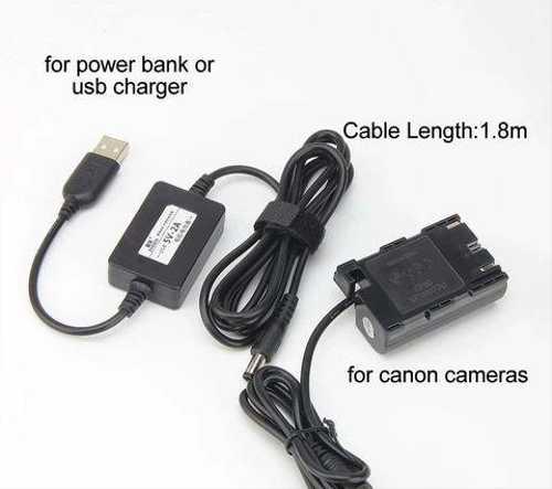 Адаптер питания камер Canon от powerbank