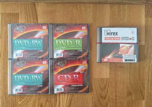 2 шт. DWD+RW (4,7 Gb) + 6 шт. DWD-R (4,7 Gb) + 1 ш