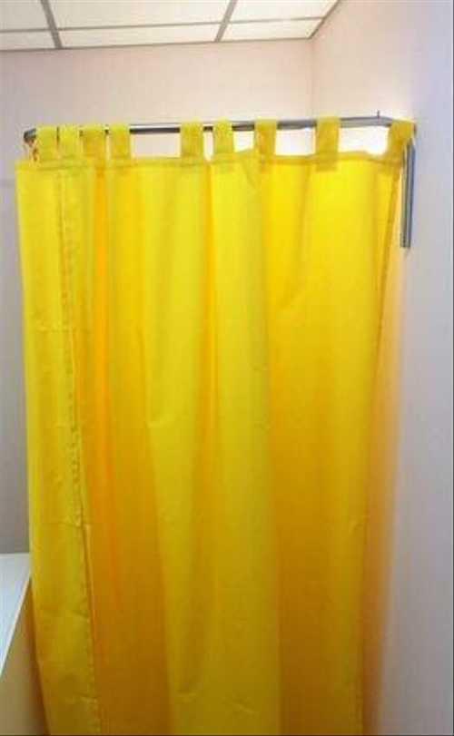 Желтые шторы (блэкаут) 2 м*1,4м