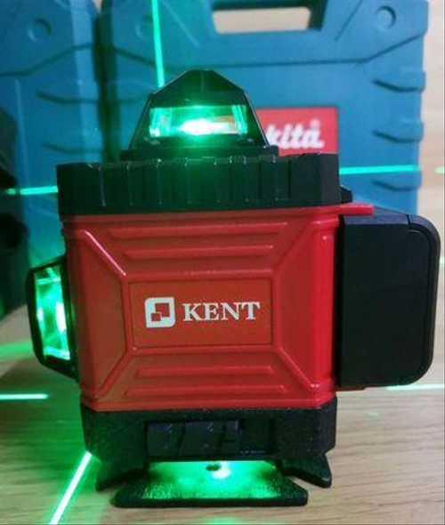 Лазерный уровень kent 4D 360 зелёный луч art7290