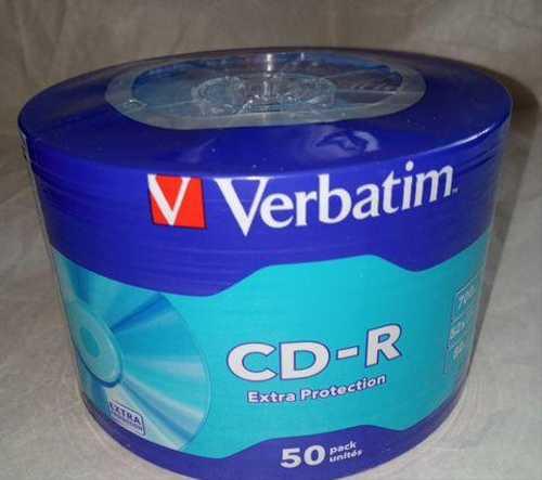 CD диски чистые новые Verbatim CD-R