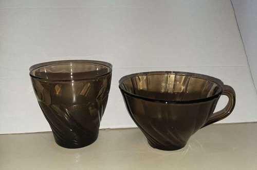 Чайные чашки, низкие стаканы Франция 125мл