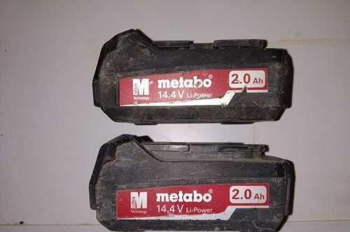 Аккумуляторы Metabo 14.4v 2.0 ah- 2 шт