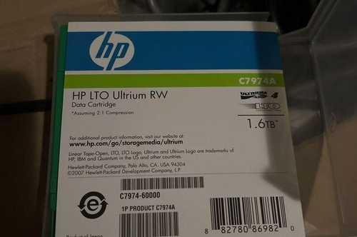 Картридж HPE Ultrium LTO4 1.6TB (C7974A)