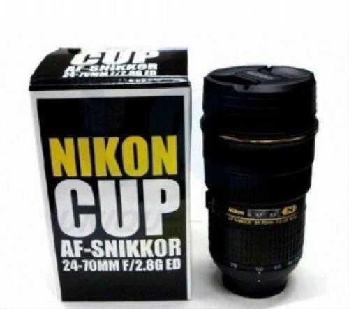 Кружка-объектив Nikon 24-70 mm Zoom