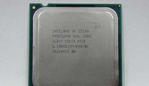 S775 Intel Pentium E5200 (2x2500MHz, L2 2048Kb)