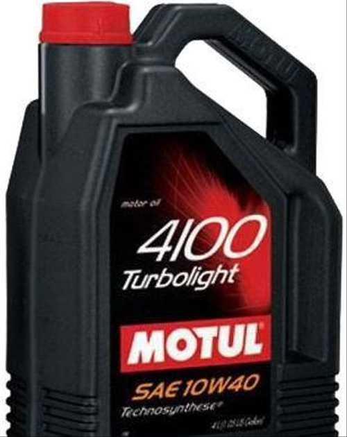 Motul 4100 Turbolight 10W-40 4L Масло моторное