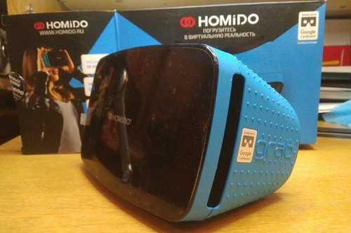Очки виртуальной реальности Homido Grab VR синие
