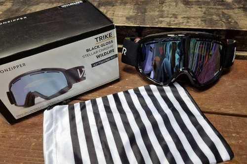 Маска очки Vonzipper Trike Black Gloss New