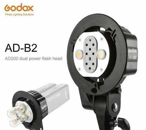 Новый переходник ad-b2 на две Godox AD200