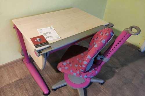 Стол письменный растущая парта и стул Moll