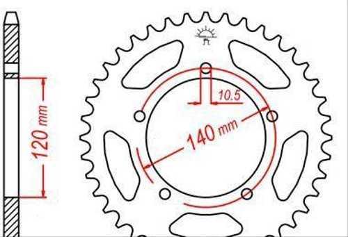 Звезда задняя JT Sprockets JTR1793.42