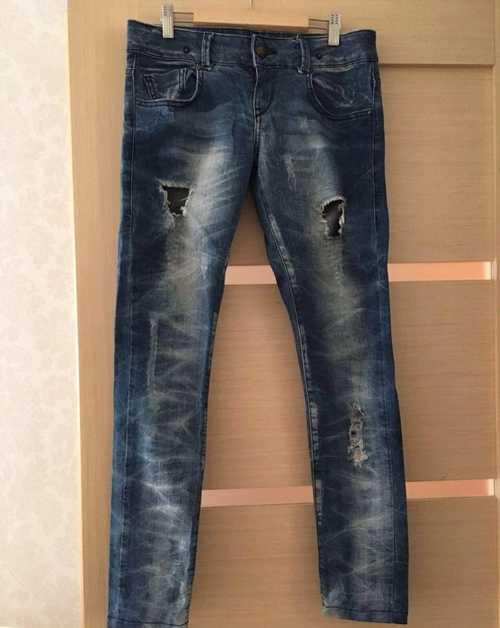 Стильные "рваные" джинсы zara(новые)