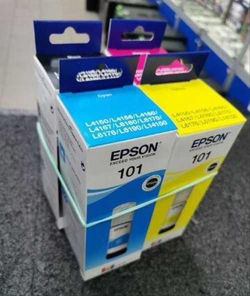 Набор чернил Epson 101 new 4 шт