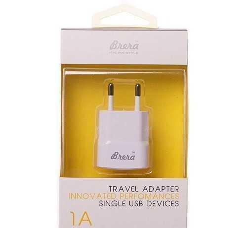 Сетевой адаптер Brera TAU1 1 A, 1USB (white)