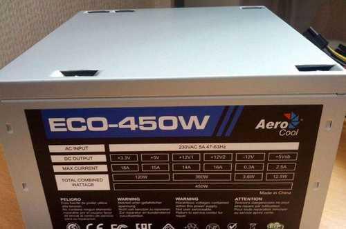 Блок питания Aerocool ATX 450W ECO-450 RTL
