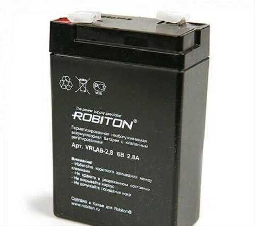 Аккумулятор robiton vrla6-2.8
