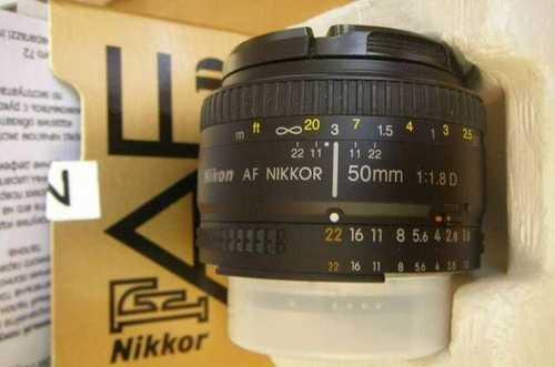 Фотографический объекта Nikkor AF50 D1.8mm