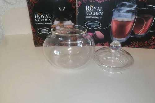 Сахарница стеклянная royal kuchen