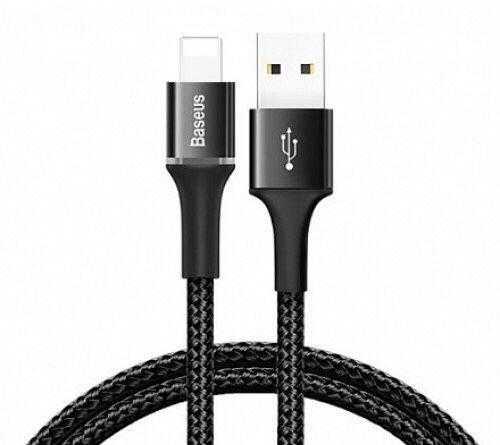 Кабель Baseus halo data cable USB For iP 2.4A 0.5m
