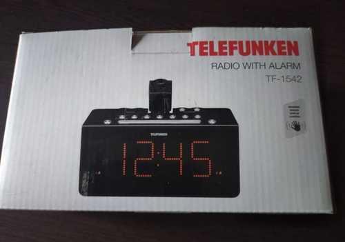 Часы с радио Telefunken TF-1542 Black/Orange