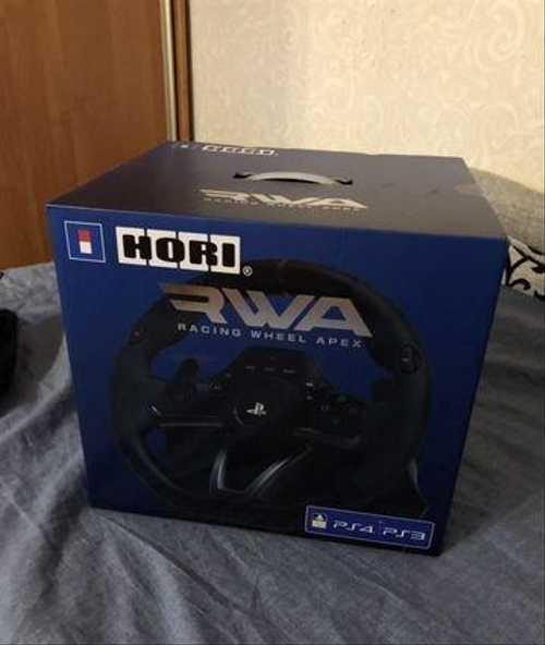 Игровой руль с педалями Hori wheel apex PS3/PS4/PC