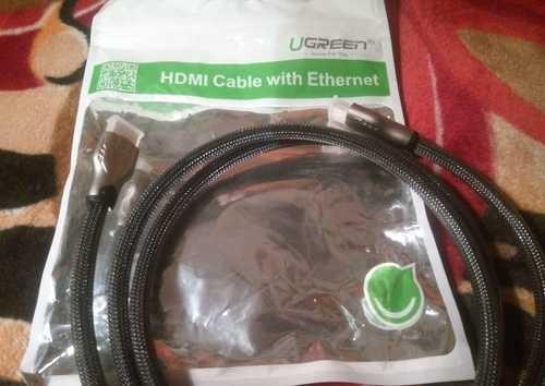 Высококачественный кабель hdmi 2.0 Ugreen 4K 3D