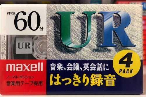 Компакт кассета maxell UR 60 4 pack