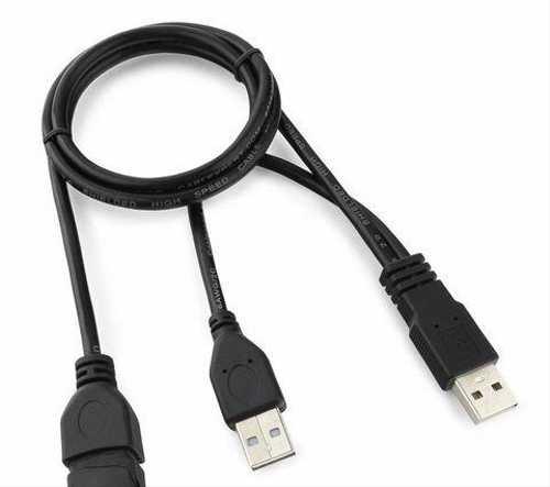 USB удлинитель c двумя разъёмами USB A