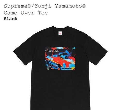 Supreme x Yohji Yamamoto Game Over Tee