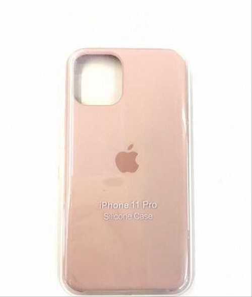 Накладка silicone case для iPhone 11 pro розовый п