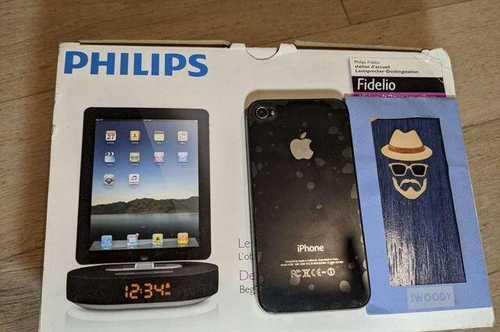 iPhone 4s + док + накладка (комплект)