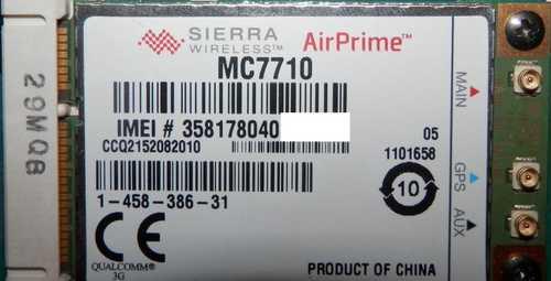 Mini-PCIe LTE Модем Sierra Wireless MC7710