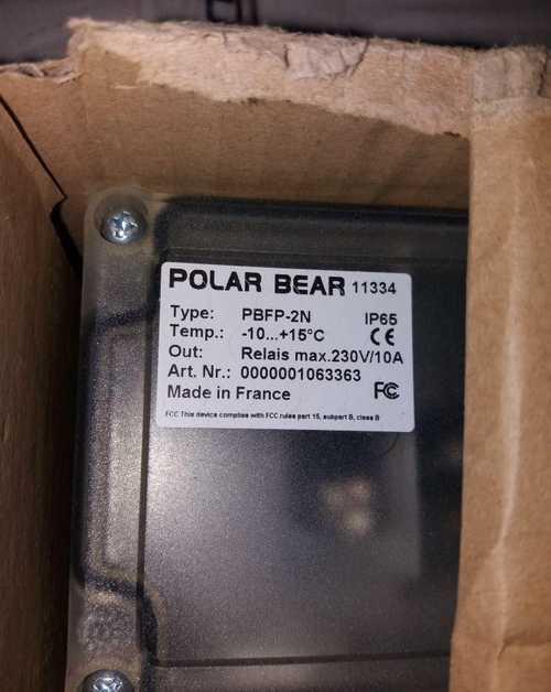 Термостат Polar Bear pbfp-2N