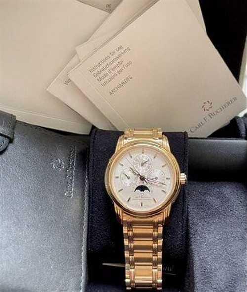 Carl f bucherer Perpetual calendar Gold 750*