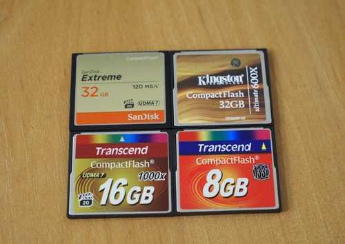 Карты памяти CompactFlash CF