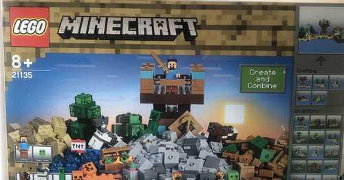 Lego Minecraft 21135 почти новый+брелок Lego