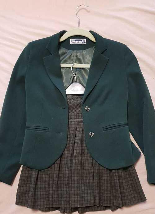 Форма школьная,пиджак, юбка,жилетка