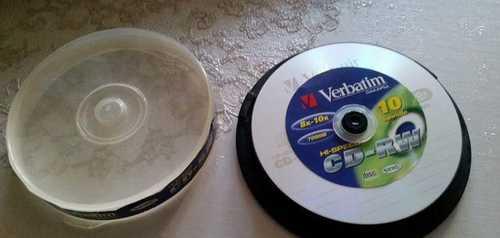 Диск CD-RW Verbatim 700 Mb 8-10x 10 штук